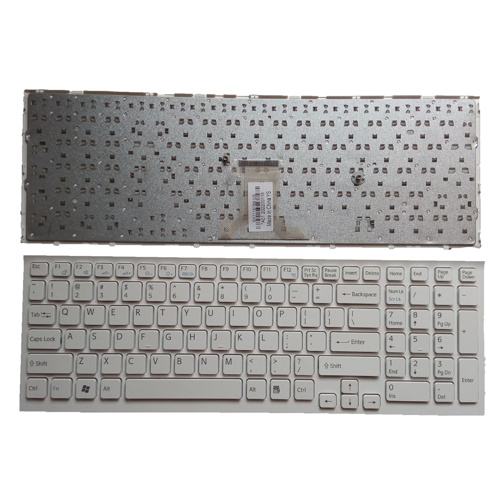 สําหรับ SONY VAIO VPCEB VPC EB คีย์บอร์ด US กรอบสีขาว | Shopee Thailand