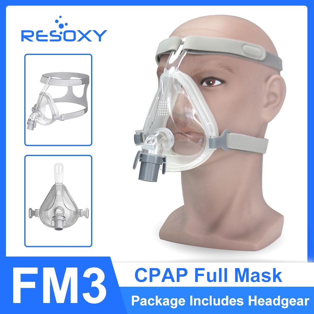 Cpap Mask Full Face Mask พร ้ อมกรอบหมวกสําหรับ Apnea Anti Snoring ...