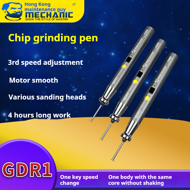 Mechanic GDR1ปากกาเจียรไฟฟ้าไร้สาย แบบชาร์จไร้สายมือถือชิปขัดบดปากกาแฟ ...