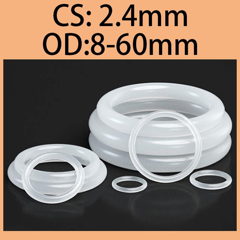 โอริง ORing O-ring ปะเก็นโอริงแหวนยางซิลิโคน CS2.4mm, OD8-60mm | Shopee Thailand