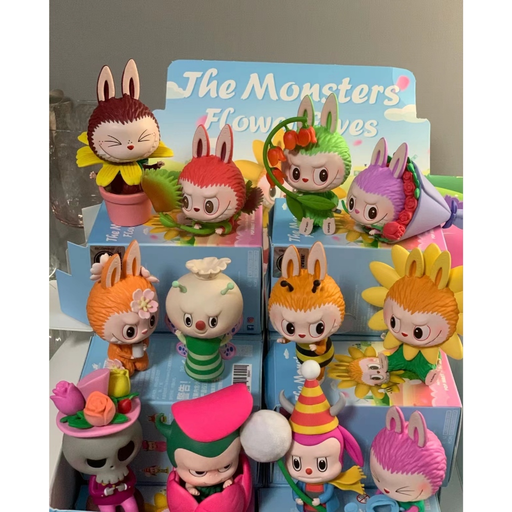 ต้นฉบับอย่างเป็นทางการ Popmart LABUBU LABUBU Flower Elf Series Girl ...