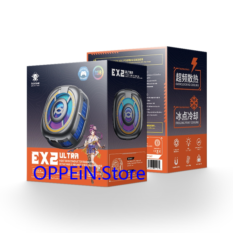 PLEXTONE EX3 Pro แท็บเล็ตเกมหม้อน้ำพัดลมระบายความร้อน 36W แท็บเล็ตคอมพิวเตอร์แม่เหล็กปรับพัดลม ...