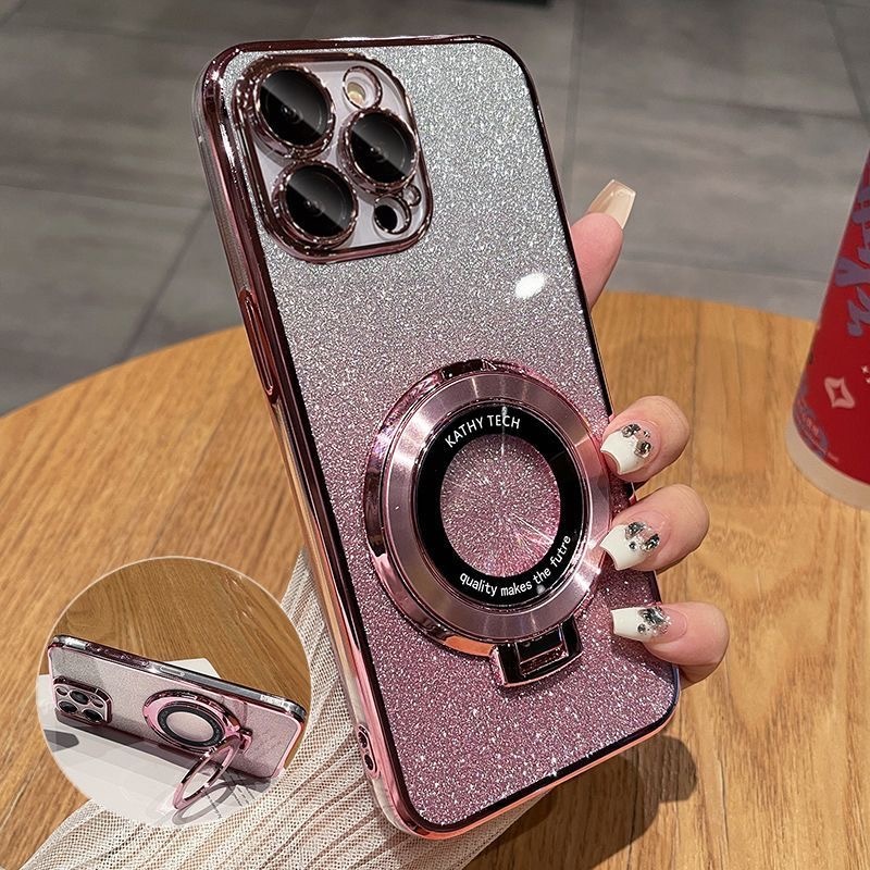 เคส Huawei Nova 3 Nova 3i Nova 4 Nova 7i Nova 6SE Nova 7 5G Nova 7 Pro เปลือกผงแฟลช + ตัวยึดดูด ...