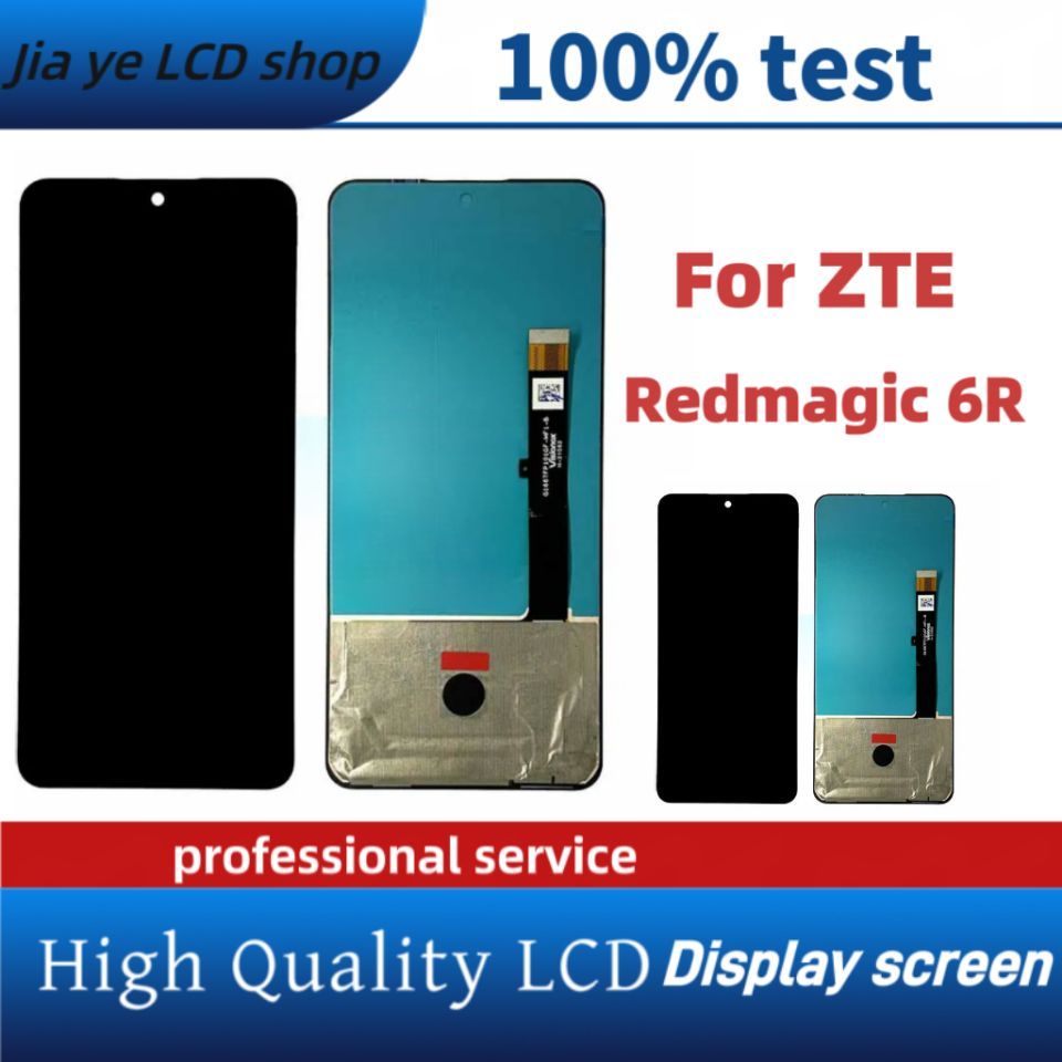 Original Amoled สําหรับ ZTE nubia Red Magic 6R NX666J จอแสดงผล LCD Touch Screen Digitizer ...