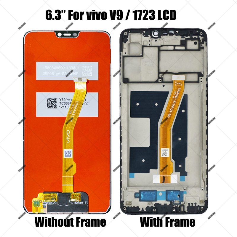 อะไหล่หน้าจอสัมผัสดิจิทัล LCD 6.3 นิ้ว พร้อมกรอบ แบบเปลี่ยน สําหรับ VIVO V9 Y85 1729 | Shopee ...