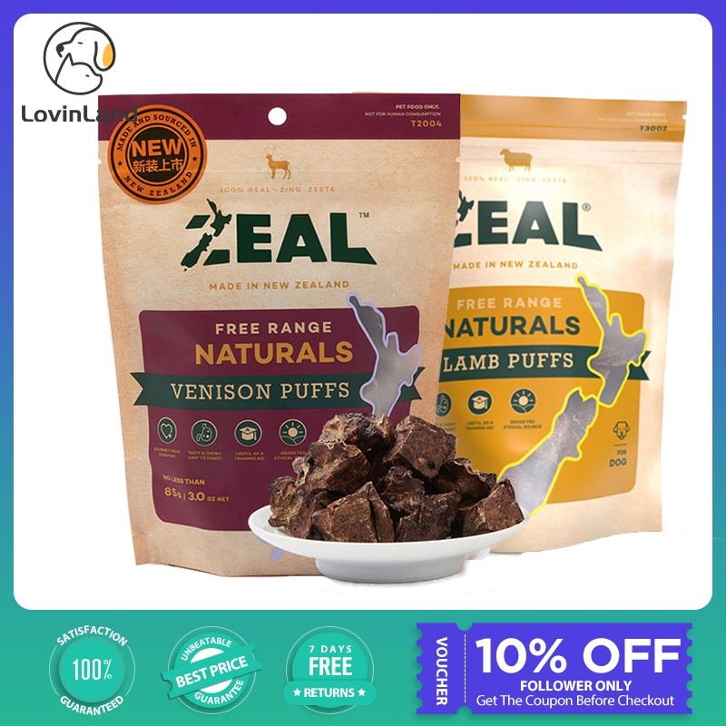 Zeal Lamb Puffs และ Deer Puffs Zero-added Dog Snacks การงอกของฟัน Meat ...