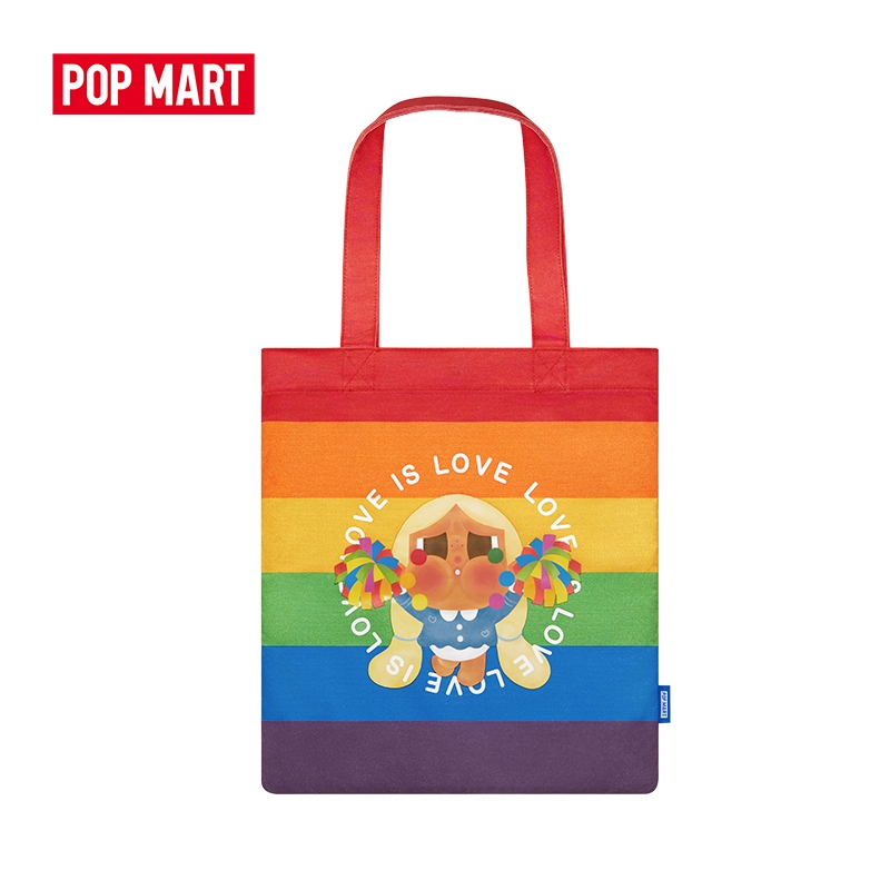 POP MART CRYBABY CHEER UP, BABY! SERIES-Canvas Bag (Color Ver./White ...