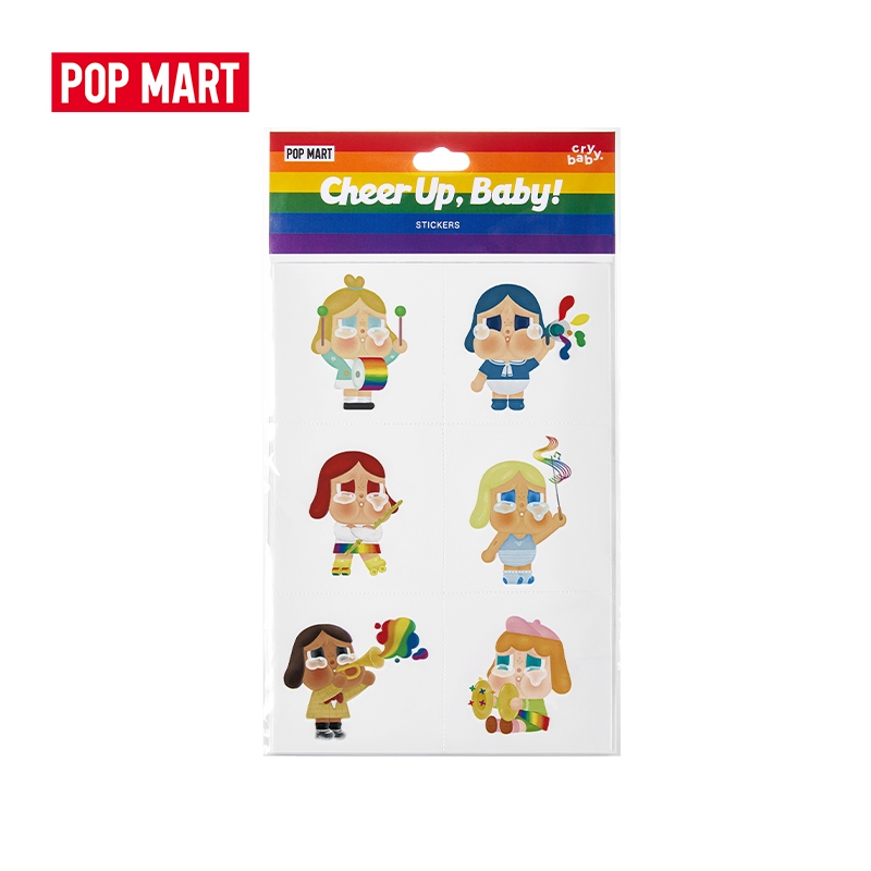 POP MART CRYBABY CHEER UP, BABY! SERIES-Stickers | Shopee Thailand