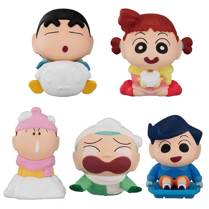 5 ชิ ้ น/ชุด 4 ซม.Crayon Shin-chan Nohara Shinnosuke Kazama Toru ...