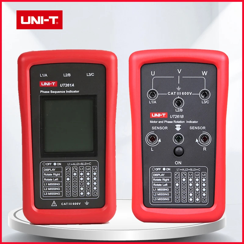 Uni-t UT261B UT261A เฟสลําดับเครื ่ องทดสอบ Missing Phase Meter มอเตอร ...