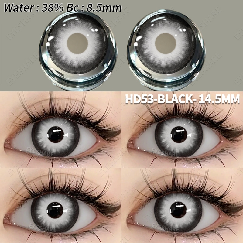 Eyeshare คอนแทคเลนส ์ คอสเพลย ์ สําหรับดวงตา Black/White คอสเพลย ์ ฮา ...