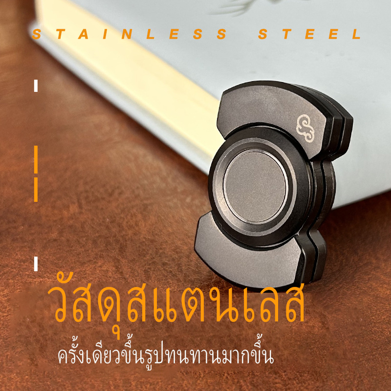 Fidget Spinners โลหะผสมคู่มือโลหะ Spinner เงียบแบริ่งเรืองแสงในที่มืดไจ ...
