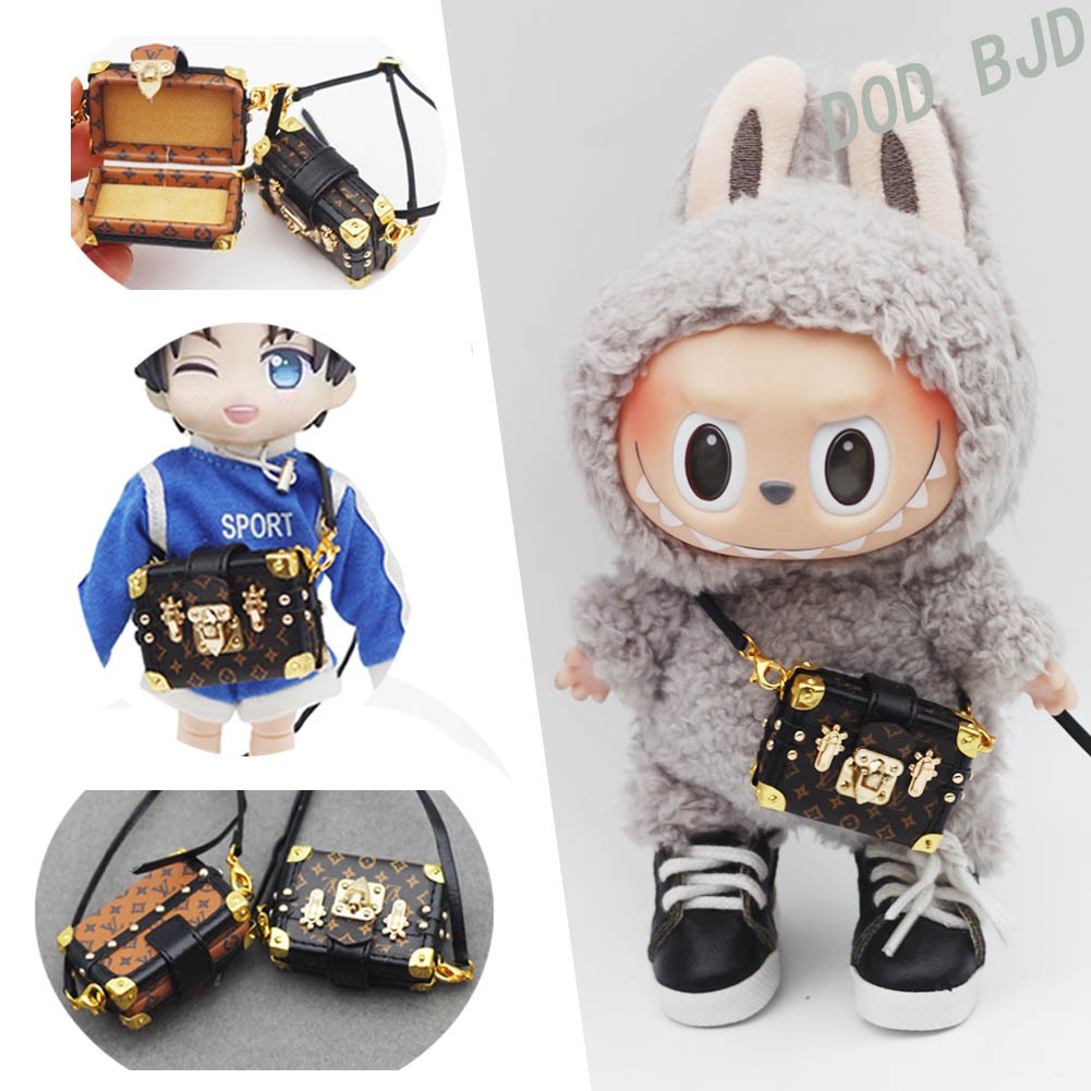 Labubu Bag OB11 กระเป๋าสะพายข้างสําหรับ 17 ซม. Labubu Macaron Bao-ao ...