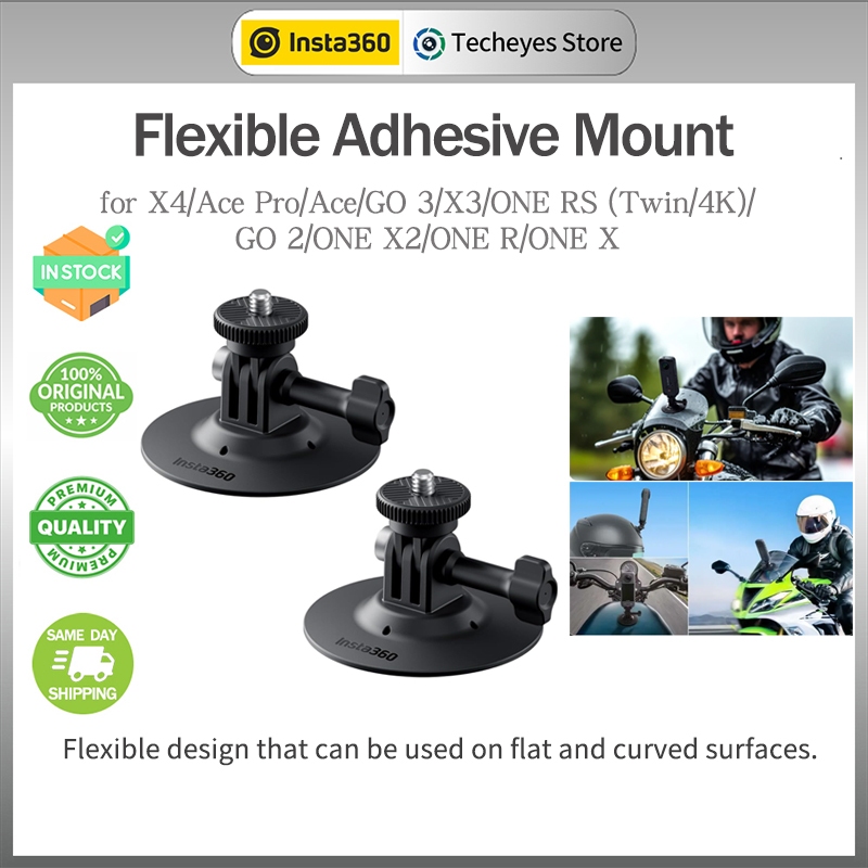 Insta360 Flexible Adhesive Mount for X4/Ace Pro/Ace/GO 3/X3/ONE RS (Twin/4K)/GO 2/ONE X2/ONE R ...