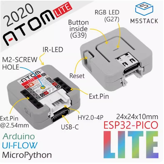 M5stack ชุดพัฒนา ATOM Lite ESP32 IoT อย ่ างเป ็ นทางการ | Shopee Thailand