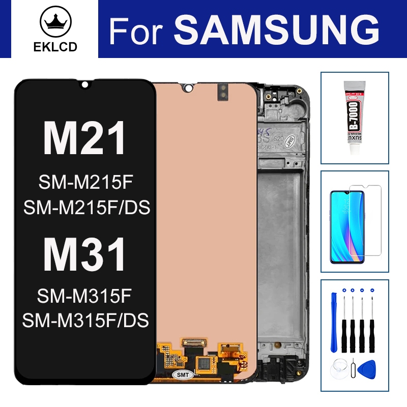 สําหรับ Samsung Galaxy M21 M215 M31 M315 M215F M315F/DS จอแสดงผล LCD ...