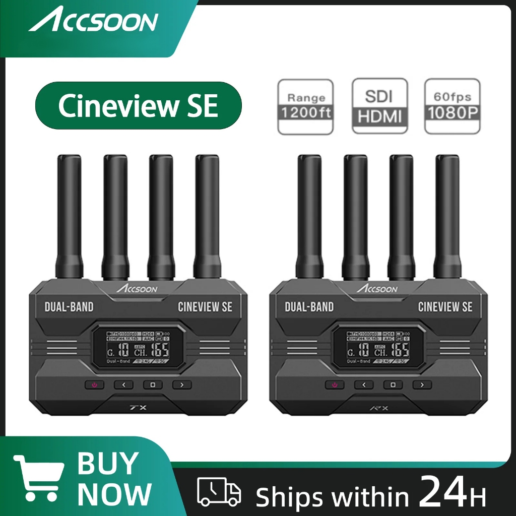 Accsoon CineView SE Hdmi เครื่องส่งสัญญาณไร้สาย SDI in & out 50ms ...