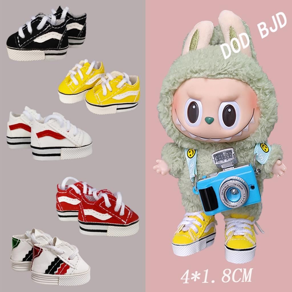 4*1.8 ซม.ตุ๊กตารองเท้าสําหรับ Labubu V1 V2 V3 DIMOO WORLD และ 15 ซม.EXO ...
