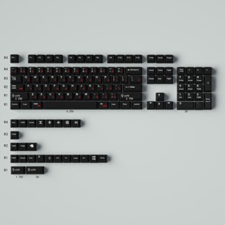 GMK WoB Red Cyrillic keycaps cherry profile Dye-Sub PBT keycap 137 keys ...