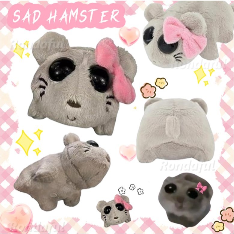 Sad Hamster Meme Plushies ตุ๊กตาเมาส์น่ารักพร้อมเสียงไวโอลินในตัวยัดไส้ ...