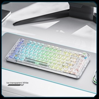 พร้อมส่ง Aula F98pro คีย์บอร์ดเมคคานิคอล RGB แบบใส สามโหมด เปลี่ยนสีได้ ...