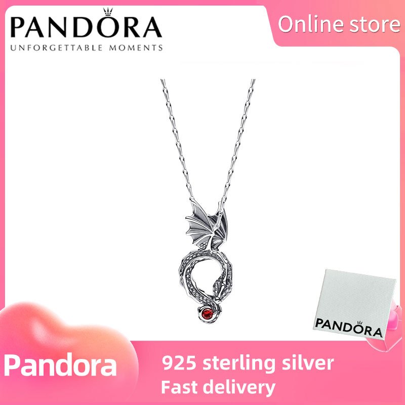 สร้อยคอเงินสเตอร์ลิง S925 แท้ 100% เครื่องประดับ PANDORA[ 392967 สร้อย ...
