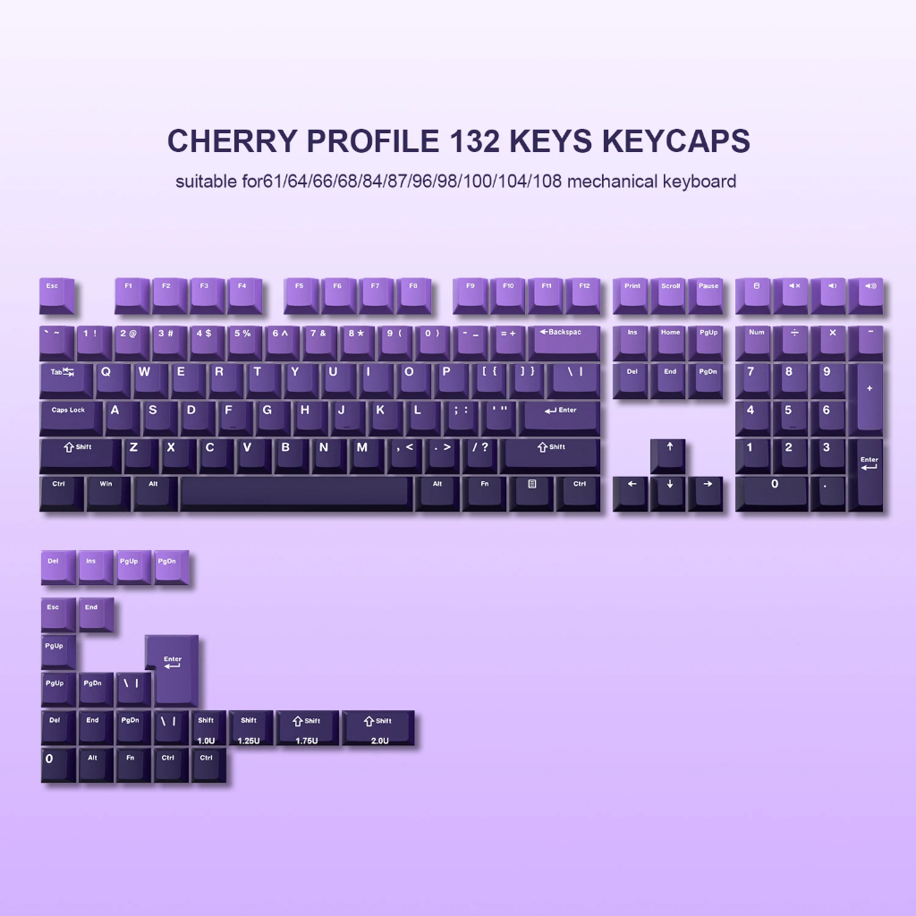 Womier The Starry Night Cherry Profile 131-Key Dye Sublimation PBT ...