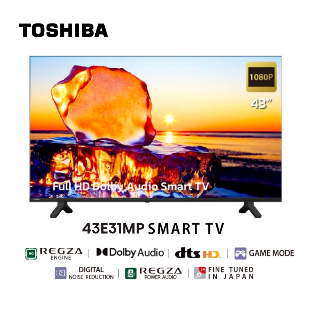 Toshiba TV 43E31MP 43 นิ ้ วทีวี Full HD Wifi สมาร ์ ททีวี Dolby Audio 2023 | Shopee Thailand