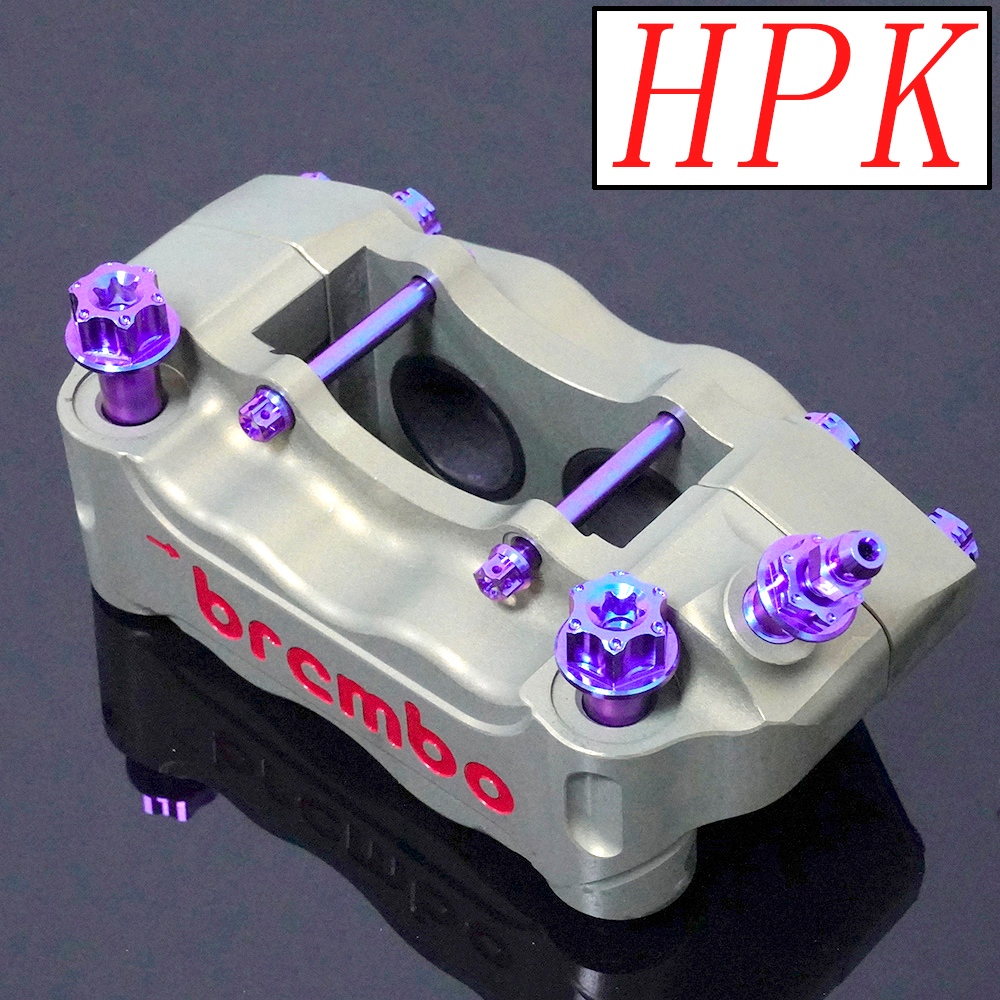 Flawless-ti Brembo HPK Radial เบรค Caliper ไทเทเนียม Bolt Pin Banjo ...