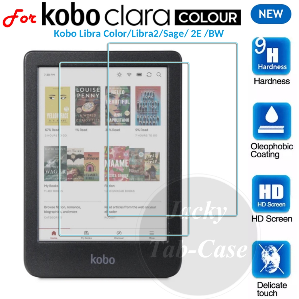 สําหรับ Kobo Clara สี Libra 2024 Libra2 H2O Sage 2E BW Nia 6.0 นิ ้ ว E-book กระจกนิรภัย HD ป ้ ...