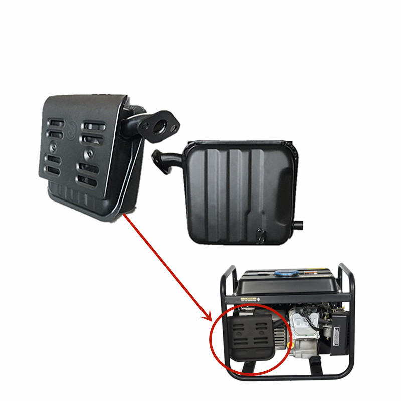 154f ท่อไอเสีย Silencer สําหรับ 152F 156F 1KW 1.5KW GASTOLINE GENERATOR ...