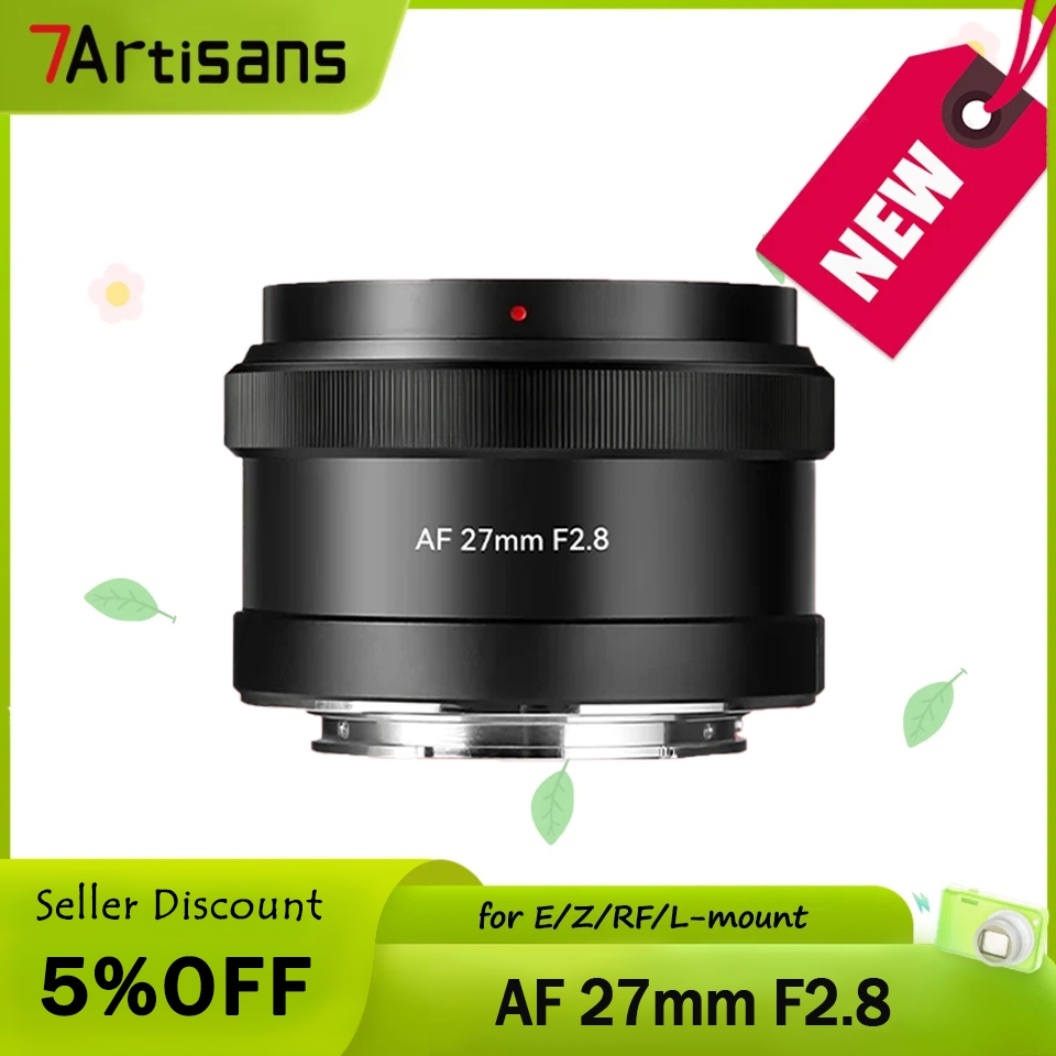 7artisans AF 27 มม.F2.8 APS-C Auto Focus STM Prime เลนส์สําหรับกล้อง Sony E-Mount Mirrorless ...