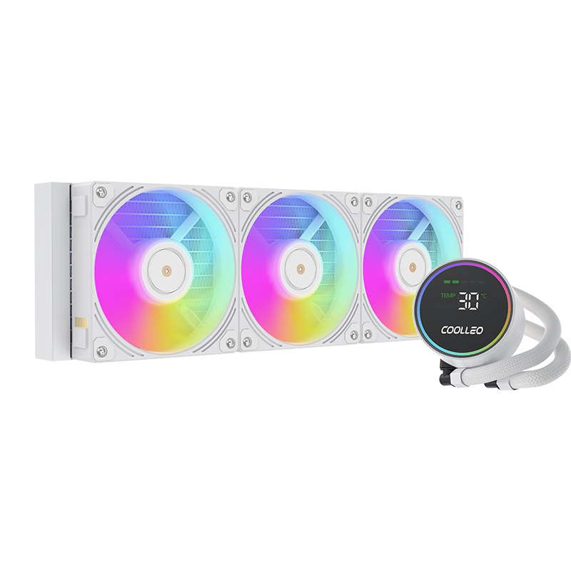 Coolleo ICE FAIRY ดิจิตอล 360 ARGB CPU Aio Cooler อุณหภูมิอัจฉริยะจอ ...