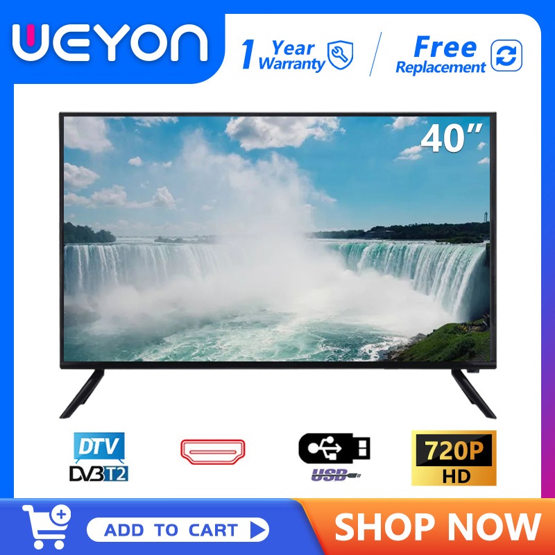 WEYON โทรทัศน์ 40 นิ้ว LED Digital TV ทีวีดิจิตอล ทีวีจอแบน | Shopee ...