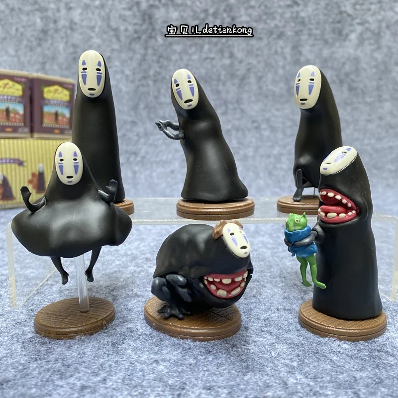 Hayao Miyazaki อะนิเมะ Spirited Away Faceless Man ขนาด 5-8 ซม. ของเล่น ...