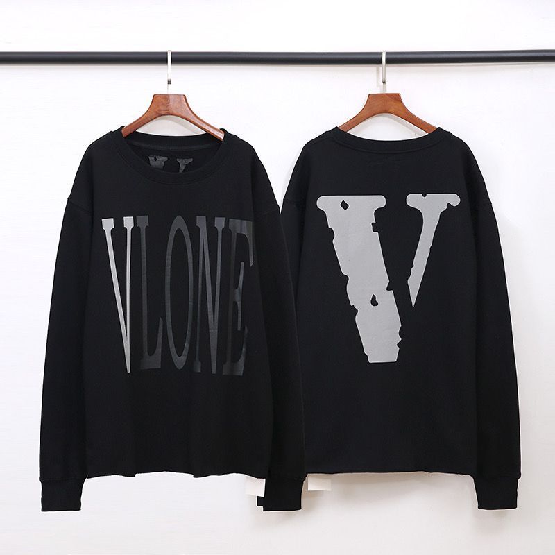 ยุโรป American Street Wear New York Limited VLONE สะท้อนแสง Big V ชาย ...