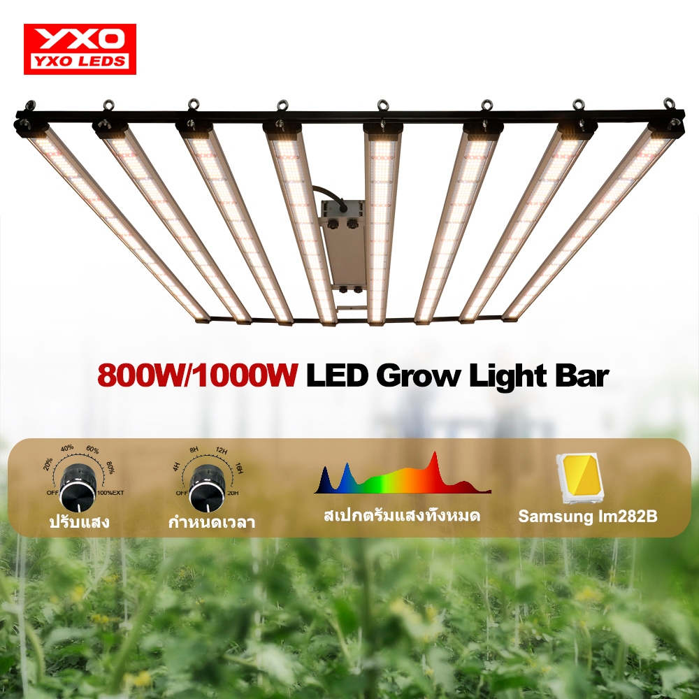 240W/320W/800W/1000W Timer เต็มสเปกตรัมเติบโตไฟ SamsungLM281B สำหรับการเจริญเติบโตของผักและผลไม้ ...