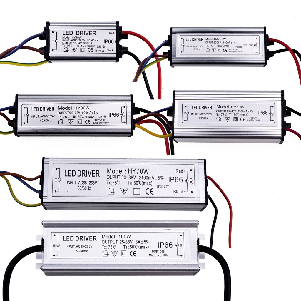 10w 20W 30W 50W 100W กันน้ํา High Power Supply LED Driver AC85-265V อินพุตอิเล็กทรอนิกส์ LED ...