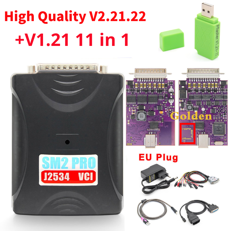 ⭐⭐⭐Sm2 PRO J2534 V2.21.22 ใหม ่ VCI ECU โปรแกรมอ ่ าน Dongle 67 IN 1 V1 ...