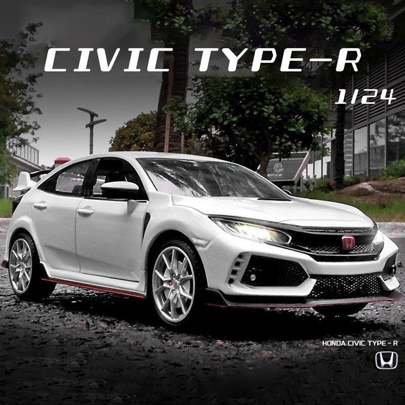 1 . 24 Scale Honda Civic Type-R รถรุ ่ นDiecastรถเสียงรถคนรักคอลเลกชัน ...