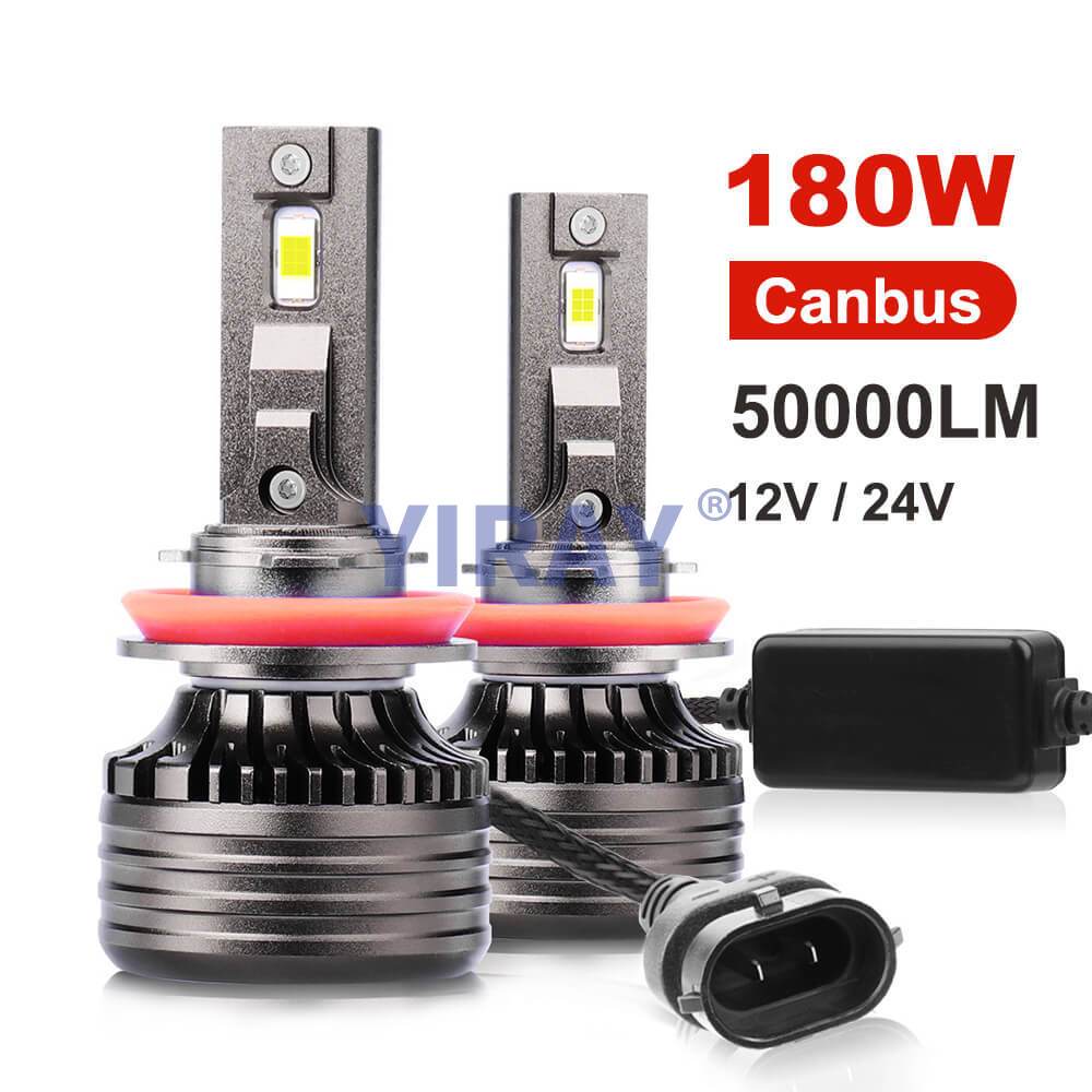 Yiray Super Power รถ LED ไฟหน้า 180W 50000LM CSP 3570 ไฟหน้า Canbus H4 ...