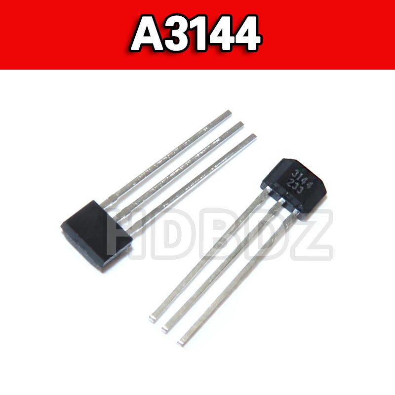 50pcs A3144 3144 Hall Sensor มอเตอร์ไร้แปรงมอเตอร์ไฟฟ้ามอเตอร์ TO-92 IC ...
