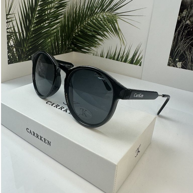 แว่นกันแดดทรงกลม CarrKen ป้องกันรังสียูวี สไตล์เรโทร unisex เหมาะสำหรับ ...