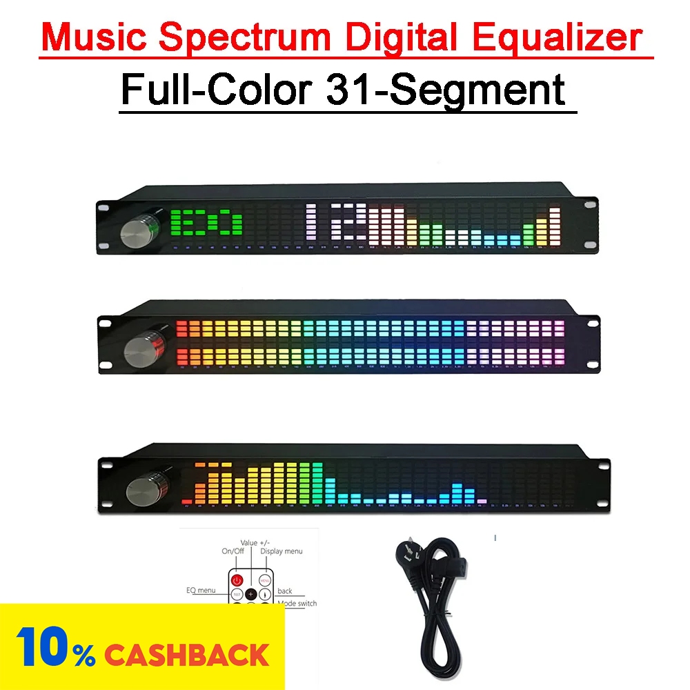⭐Music Spectrum Analyzer Digital Equalizer LED สี 31 ส ่ วน EQ ปรับแต ่ ...