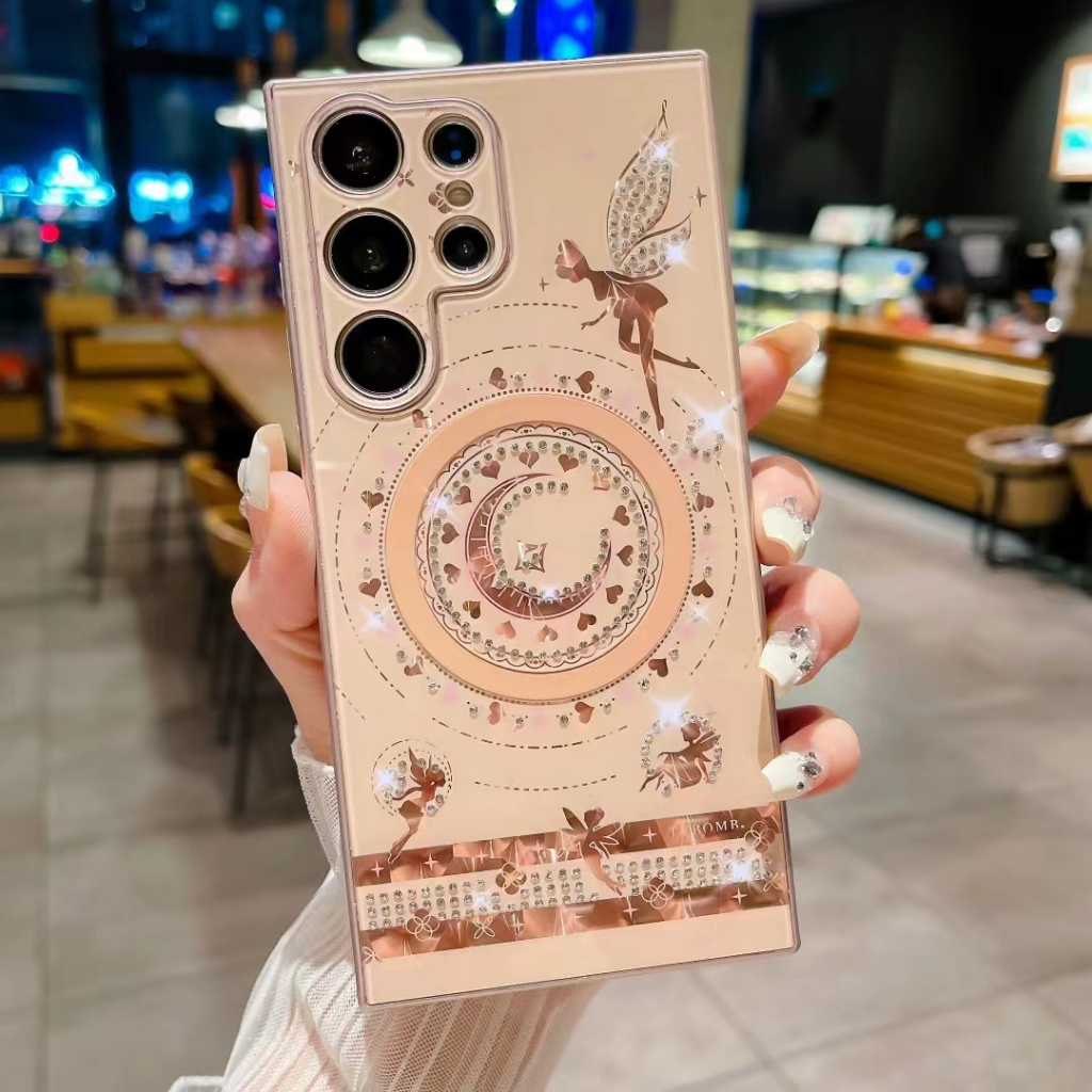 สีสันสําหรับ Samsung Galaxy S24 S23 S22 Plus Ultra S24Plus ปลอกแม่เหล็ก ...