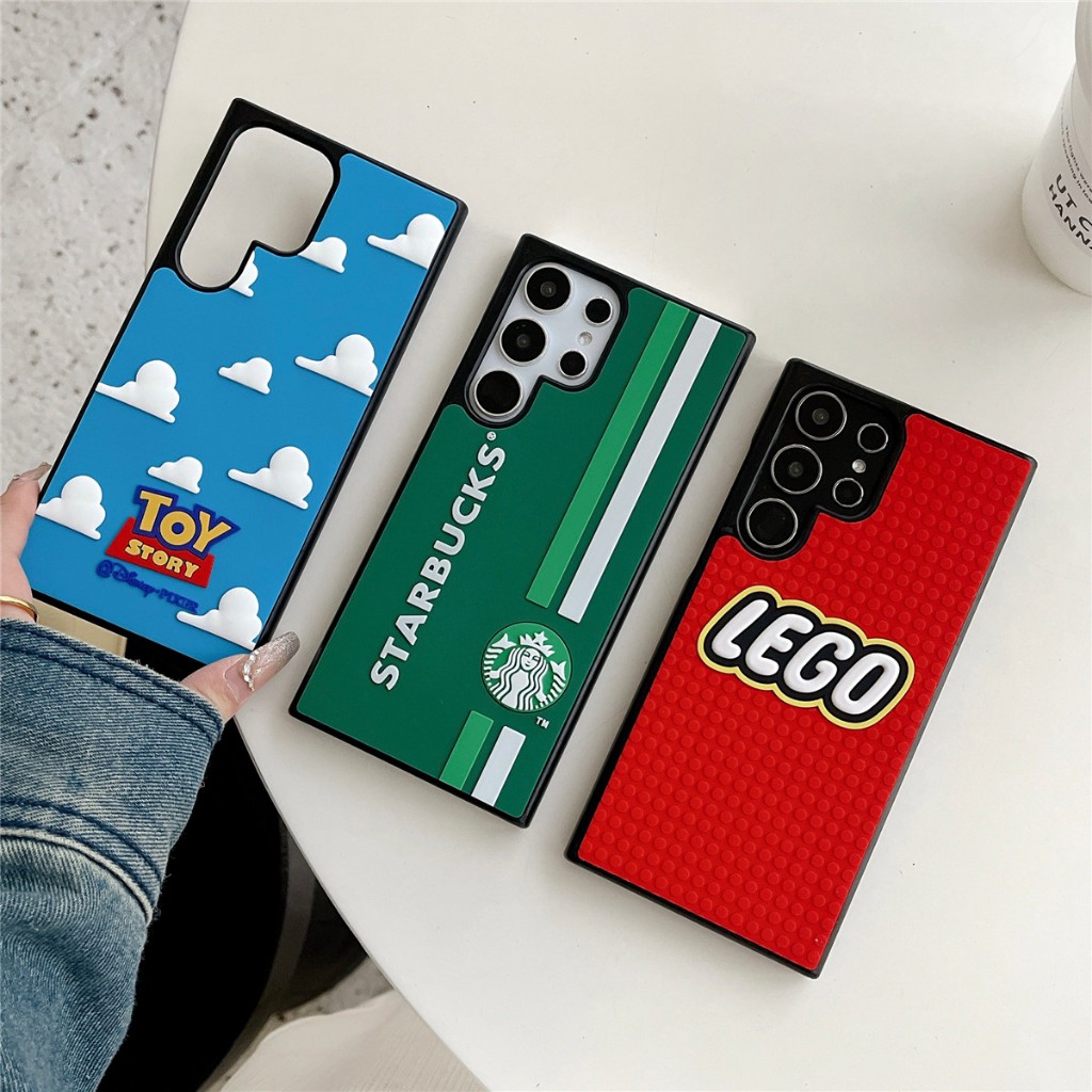 แฟชั่น TOY LEGOแท็ก ซองโทรศัพท์ Samsung Galaxy S24 Ultra S24 Plus S24 ...