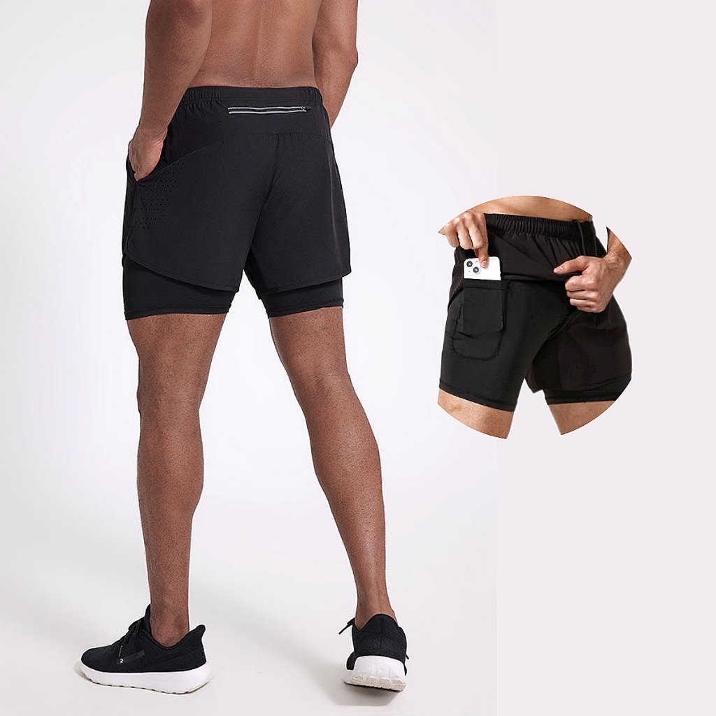 【ไซซ์ M-5XL】กางเกงออกกําลังกายผู้ชาย วิ่ง แฟชั่น ผ้ายืด กางเกงฟิตเนสผู้ชาย ไซส์ใหญ่ กางเกงขาสั้น ...