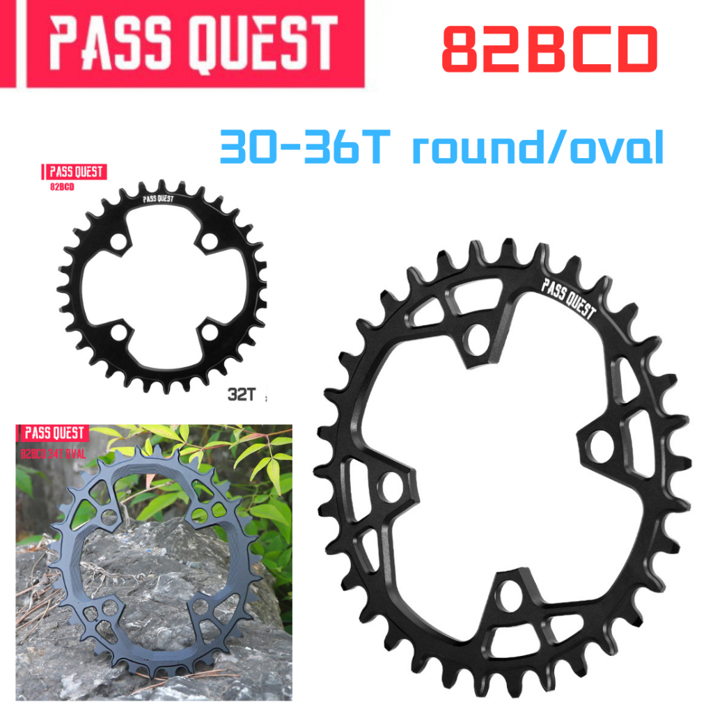 Pass QUEST 82BCD จักรยาน Fsa Alpha Drive Marlin 7 MTB Chainring แคบ ...