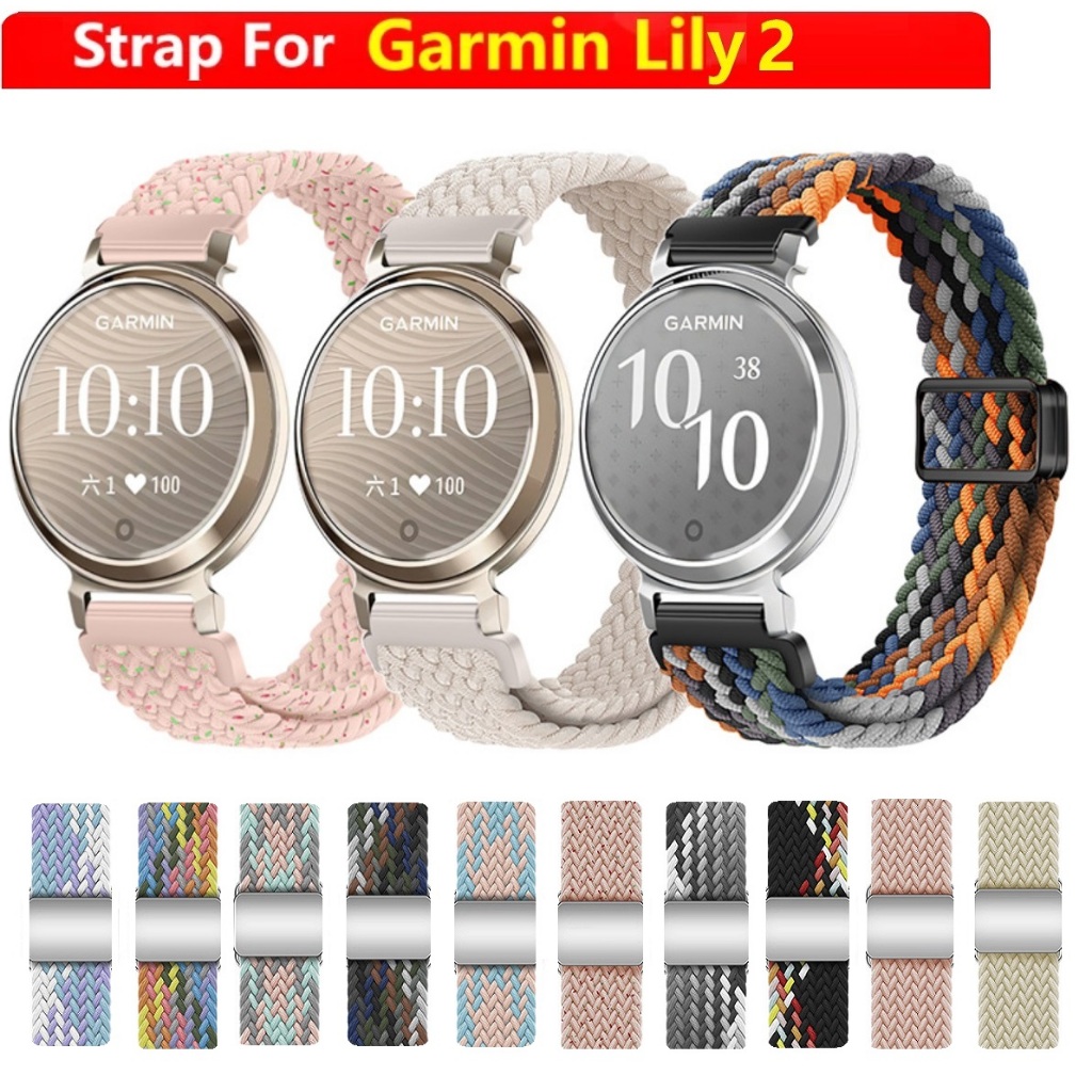 สาย garmin lily 2 Strap High quality Braided Garmin Lily 2 Active สาย ...
