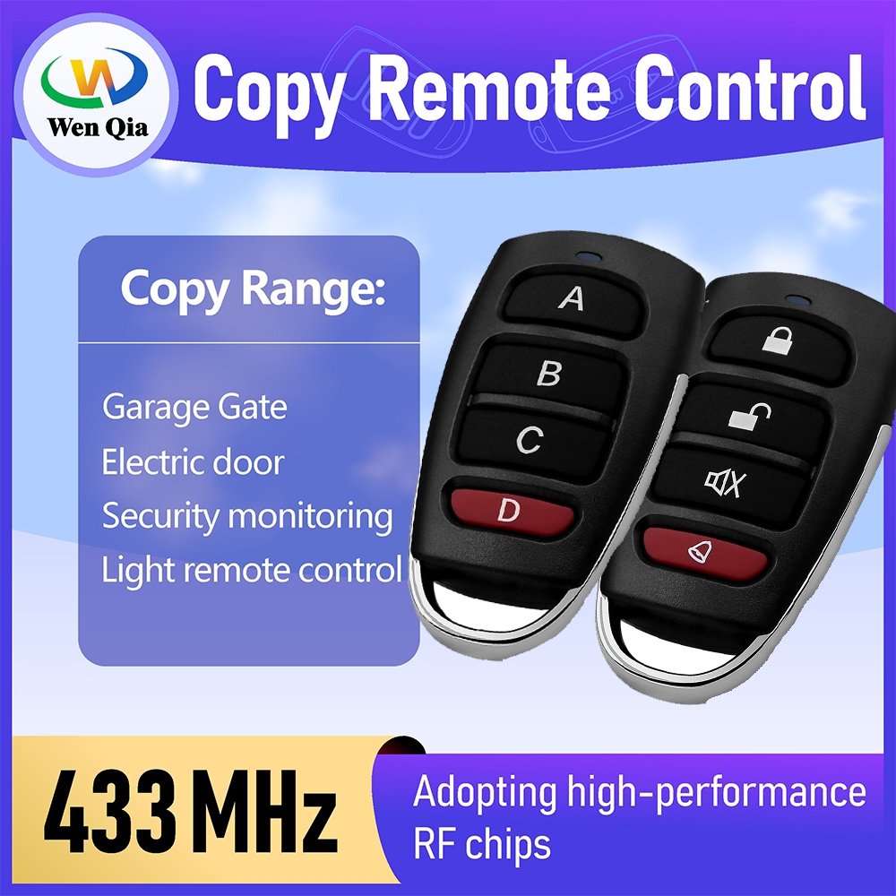 433mhz Copy รีโมทคอนโทรล Duplicator Clone ที ่ เปิดโรงรถโลหะ Remotes ...